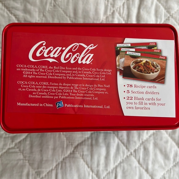 Coca Cola | Kitchen | Coca Cola Recipe Tin | Poshmark